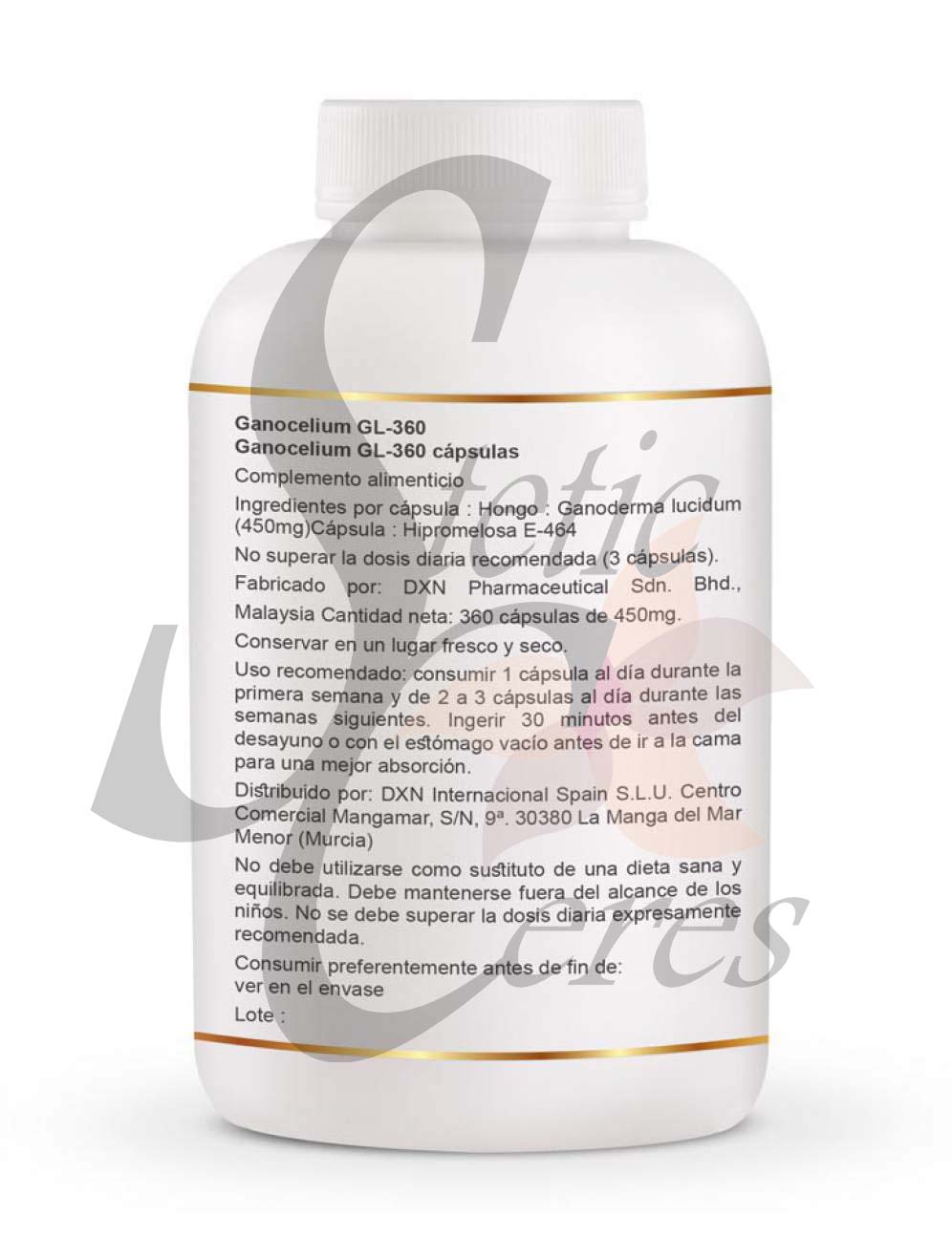 Ganoderma Mycelium en Cápsulas GL 360: 360 Dosis para Tu Bienestar ...